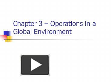 Chapter 3 presentation | free to view