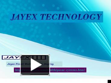 PPT – Jayex Finest waiting room display PowerPoint presentation | free ...