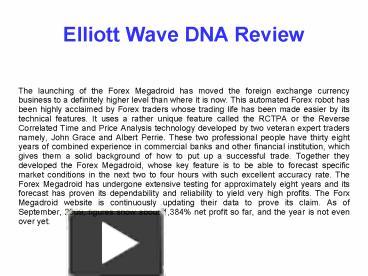 PPT – Elliott Wave DNA Review - Scam Or Not? PowerPoint presentation ...