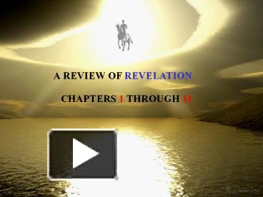 PPT – THE REVELATION OF JESUS CHRIST PowerPoint presentation | free to ...