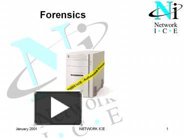 PPT – Forensics PowerPoint presentation | free to download - id: 7e837 ...