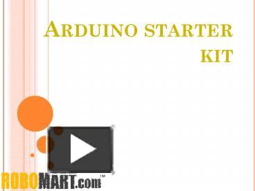 PPT – buy arduino starter kit by robomart PowerPoint presentation ...