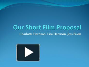Short film proposal presentation | free to download