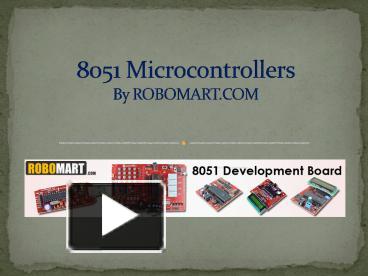 PPT – 8051 Microcontroller PowerPoint presentation | free to download ...