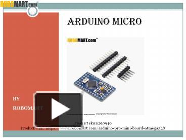 PPT – Buy Arduino Micro PowerPoint presentation | free to download - id ...