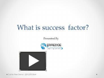 Successfactors overview presentation | free to download