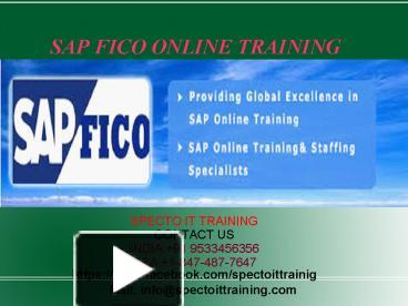PPT – SAp Fico Online Training in UK PowerPoint presentation | free to ...