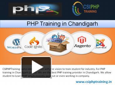 PPT – PHP Training Chandigarh PowerPoint presentation | free to ...