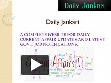 current affairs presentation | free to download