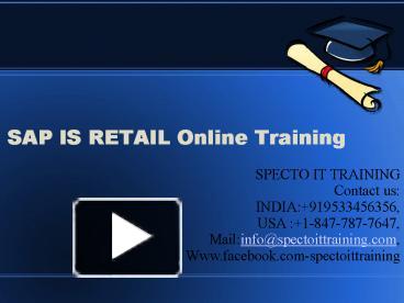 PPT – SAP IS RETAIL Online Training in USA PowerPoint presentation ...