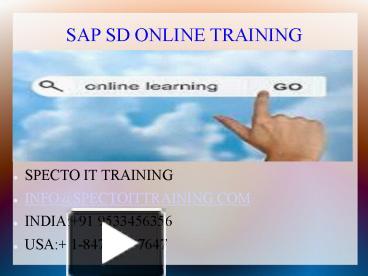 PPT – sap sd online training classes PowerPoint presentation | free to ...