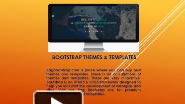 PPT – BagBootstrap - Collection of Premium Bootstrap Themes & Templates ...