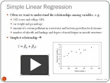 PPT – Simple Linear Regression PowerPoint presentation | free to ...