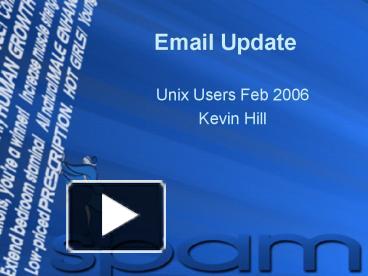 Email Update presentation | free to view