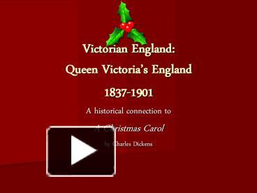 Victorian England: Queen Victoria presentation | free to view