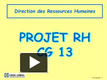 Direction des Ressources Humaines presentation | free to download