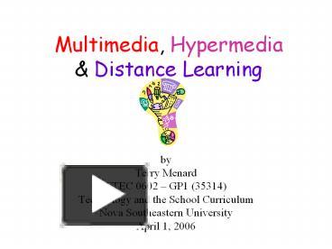 Multimedia, Hypermedia presentation | free to view