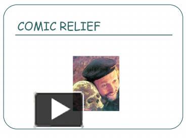 COMIC RELIEF presentation | free to download