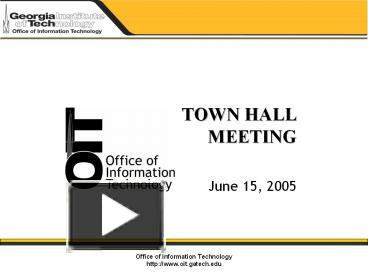 TOWN HALL MEETING presentation | free to view