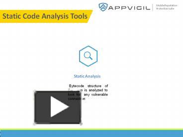 Static Code Analysis Tools Appvigil presentation | free to download
