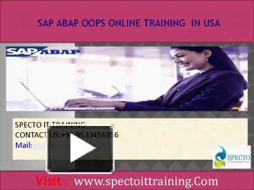 PPT – sap abap oops online training in usa PowerPoint presentation ...