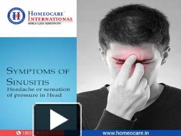 Natural Homeopathy for Sinus Difficulties presentation | free to download