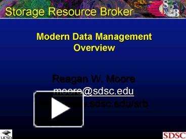 PPT – Modern Data Management Overview PowerPoint presentation | free to ...