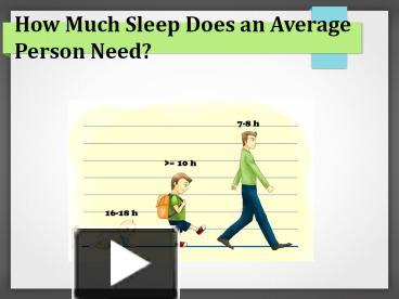 How to Acheive Normal Sleep Pattern? presentation | free to download