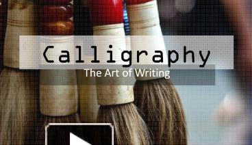 Calligraphy presentation | free to download
