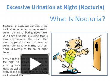 Excessive Urination at Night (Nocturia) presentation | free to download