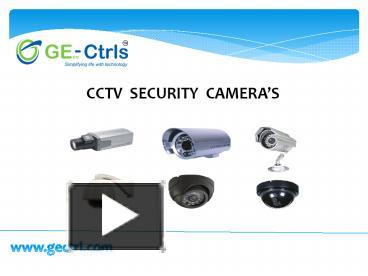 CCTV Security Camera's presentation | free to download