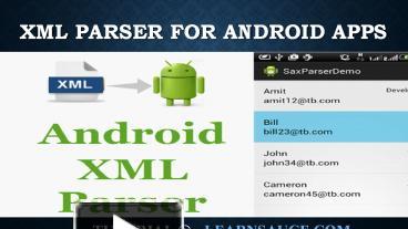Comprehensive XML Parser tutorial presentation | free to download