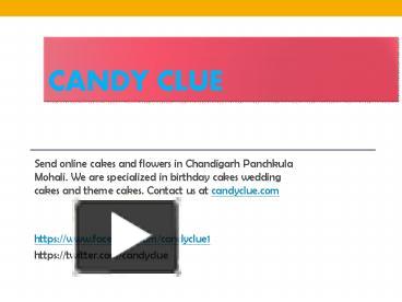 PPT – Candy Clue PowerPoint presentation | free to download - id ...