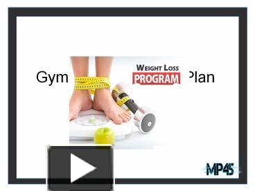 PPT – Gym Cardio Workout Plan PowerPoint presentation | free to ...