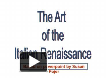 PPT – Italian%20Renaissance%20Art PowerPoint presentation | free to ...