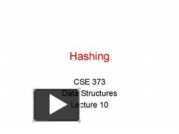 PPT – Hashing PowerPoint presentation | free to download - id: 7f8d40-NTNkN