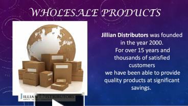 PPT – wholesale products PowerPoint presentation | free to download ...