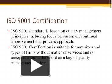 PPT – ISO 9001 Certification by URS PowerPoint presentation | free to ...