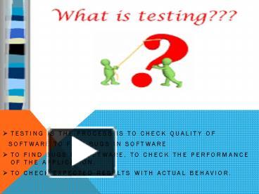 PPT – Manual testing presentation PowerPoint presentation | free to ...