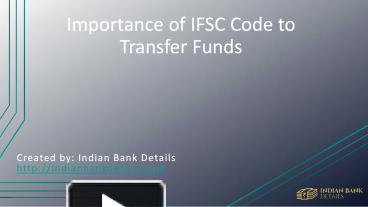 PPT – ifsc code for funds transfer PowerPoint presentation | free to ...