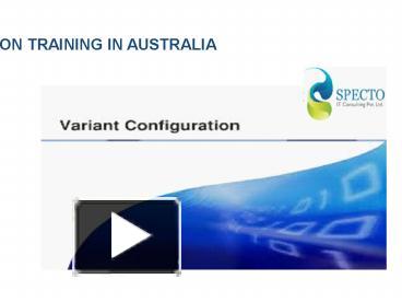 sap vc online training in australia presentation | free to download