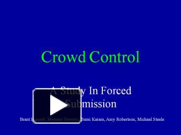 Crowd Control presentation | free to download