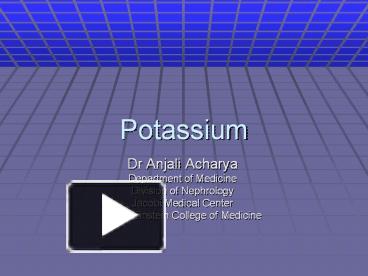 Potassium presentation | free to download