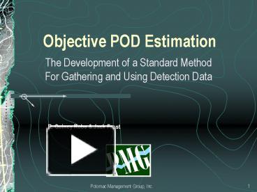 Objective POD Estimation presentation | free to view