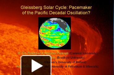 Gleissberg Solar Cycle: Pacemaker presentation | free to download