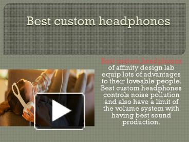 PPT – Custom earbuds PowerPoint presentation | free to download - id ...