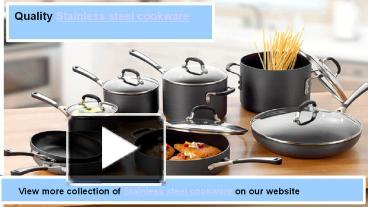 Stainless steel cookware presentation | free to download