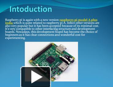 PPT – Raspberry Pi Model a Plus (+) Board India – Robomart PowerPoint ...