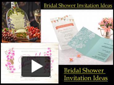 PPT – Bridal shower invitation ideas PowerPoint presentation | free to ...