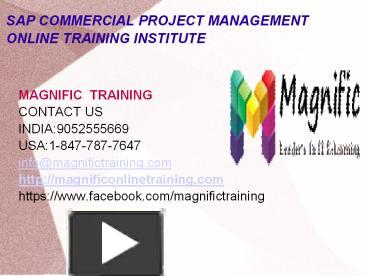 Sap CPM Online Training in USA presentation | free to download